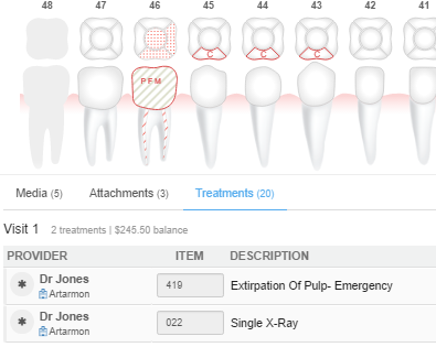 Clinical Charts for Dental Software - Core Practice